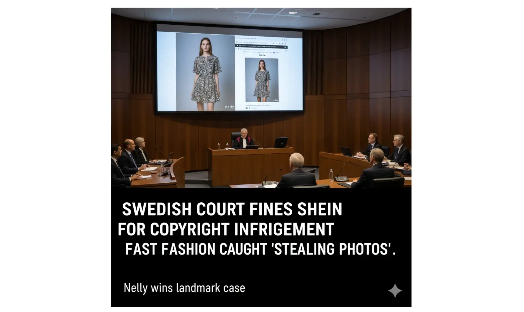 瑞典法院判Shein侵犯Nelly版权：快时尚巨头“偷照片”被罚 - 白小菌外贸跨境圈